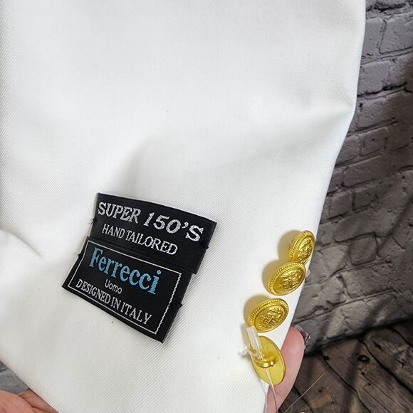 Ferrecci | Suits & Blazers | New Ferrecci Mens 4r Cadet White 5button ...